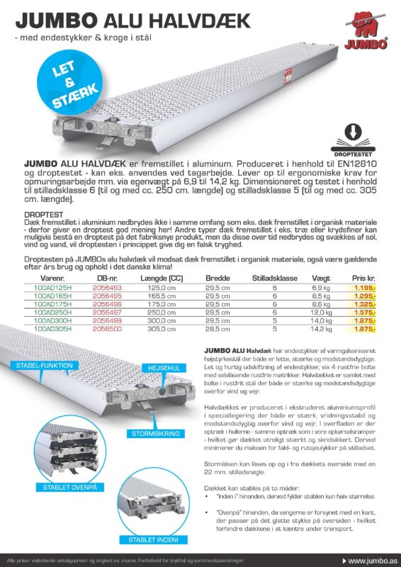 Se vores Katalog og løsblade lige her! – JUMBO Stillads